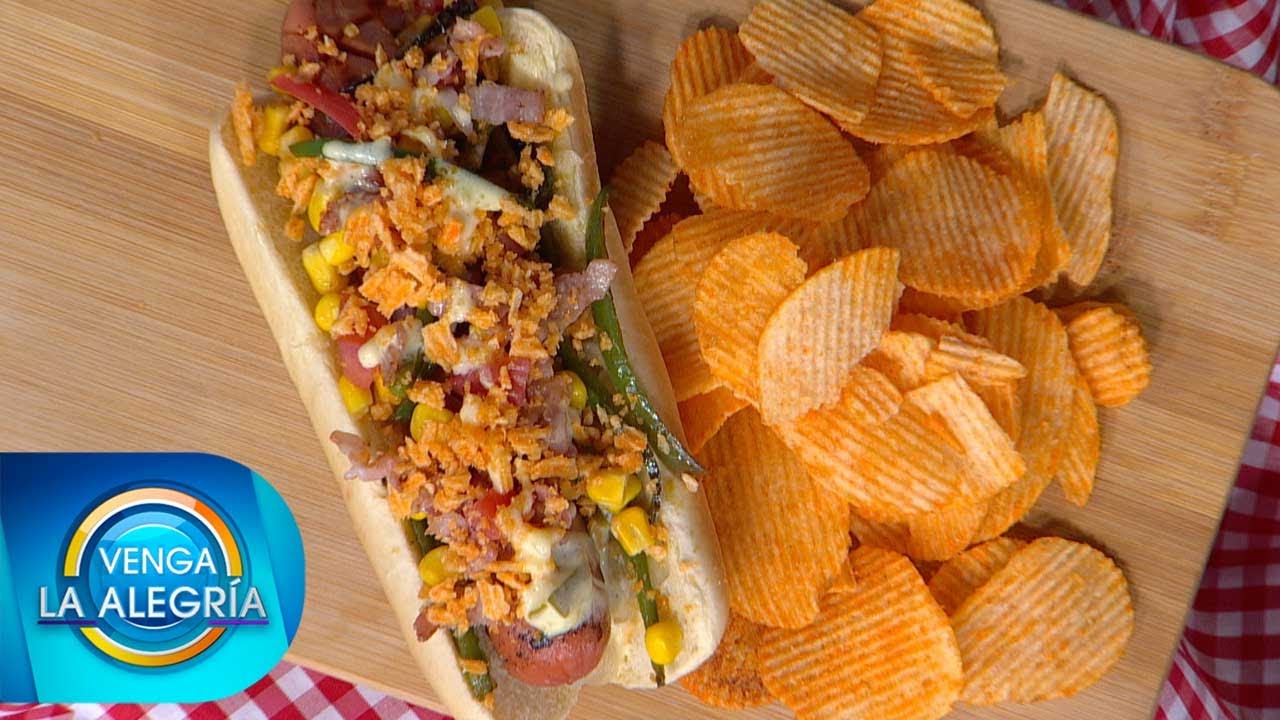 Prepara un delicioso y crujiente Hot dog supremo. | Venga La Alegría ...