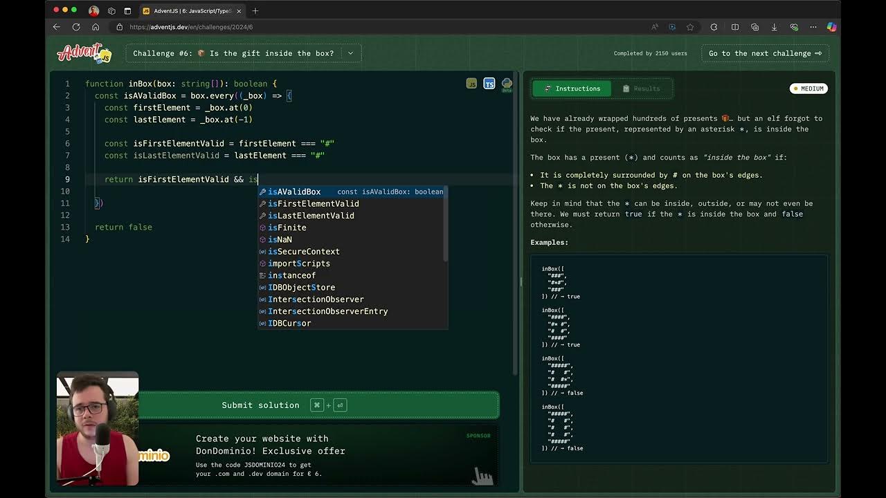 Adventjs.dev 2024 (Midudev) - Challenge #6 - YouTube