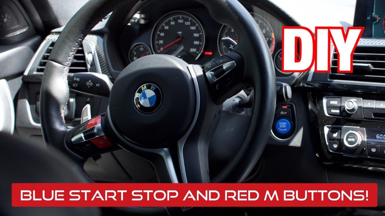 DIY BMW Start/Stop Button and M Button install! (M1 and M2) Easy Mod ...