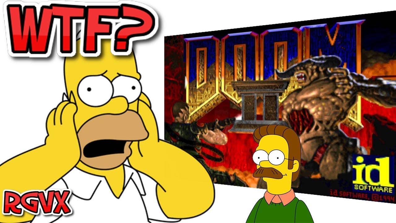 The Simpsons in Doom 2 ? WTF ( Doom Hack Mod ) - YouTube