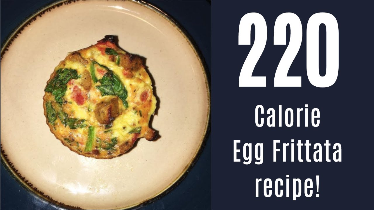 Meal Prep - Healthy 220 calorie Easy MINI Egg Frittata Recipe - YouTube