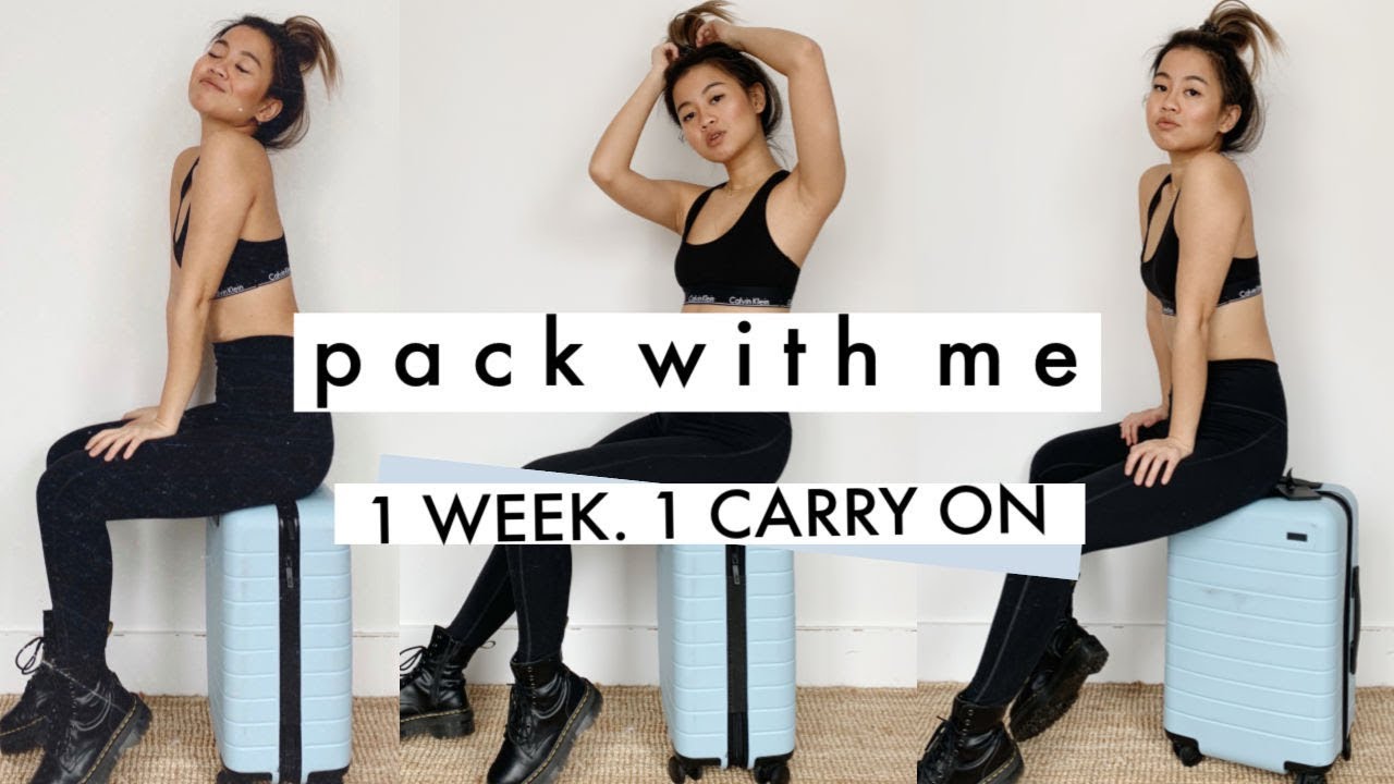 HOW TO PACK *everything * IN A CARRY ON... it's possible - YouTube