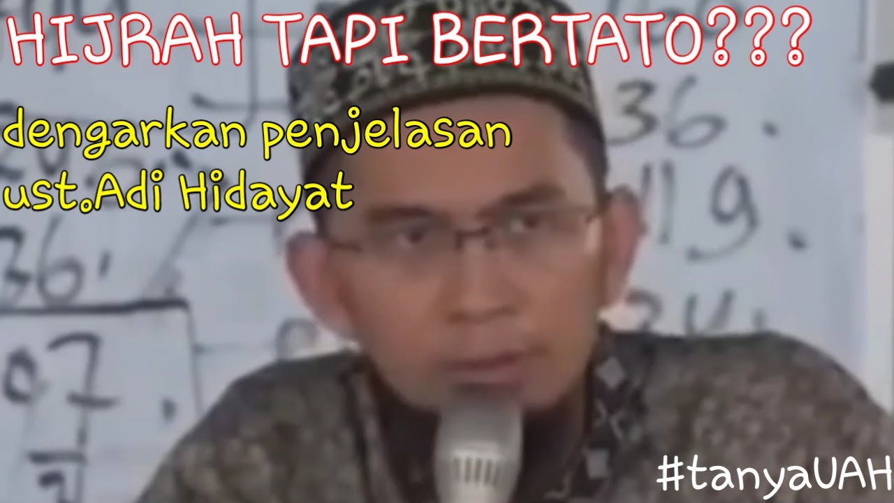 Ust.Adi Hidayat Lc MA --- Hijrah bertato --- #tanyaUAH - YouTube