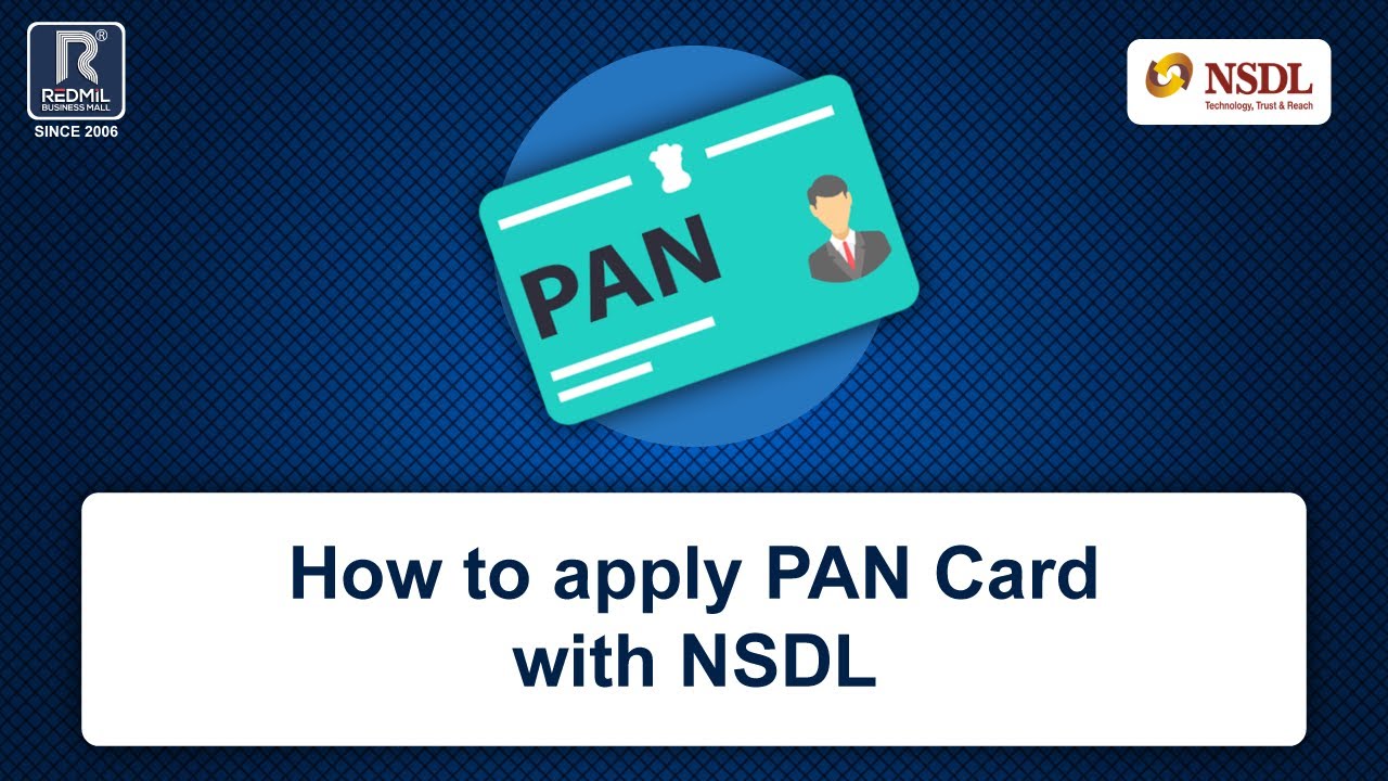 How to apply PAN Card with NSDL - YouTube