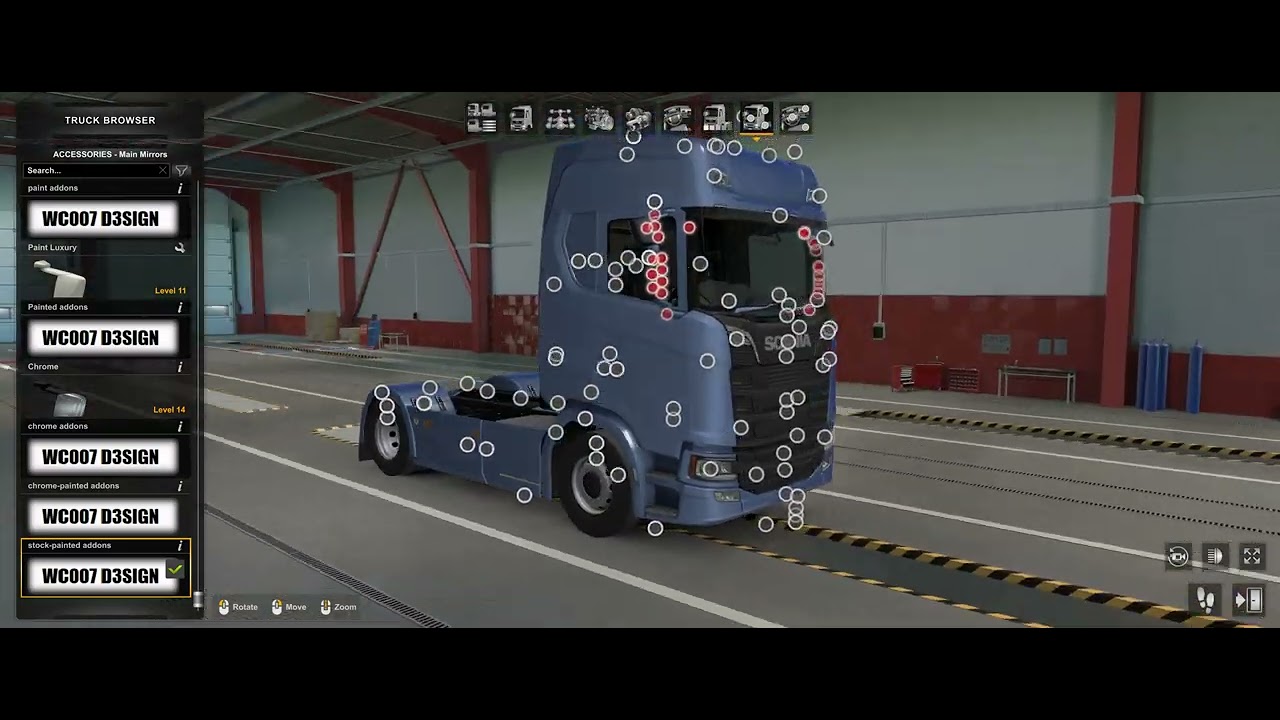 ETS2 Scania NG mirrors V2 - YouTube
