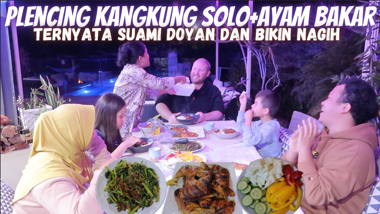 MASAKIN SUAMI PLENCING KANGKUNG SOLO DAN AYAM BAKAR - YouTube
