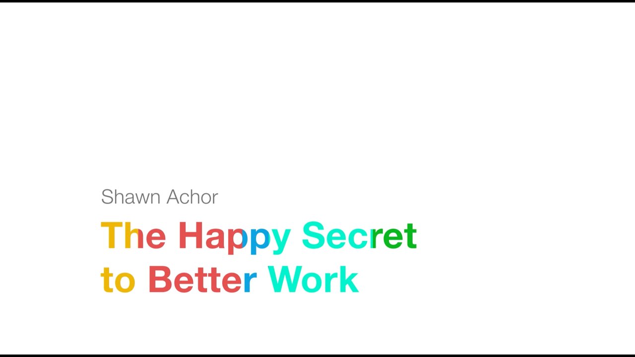 The Happy Secret to Better Life Animated Ted Talk - YouTube
