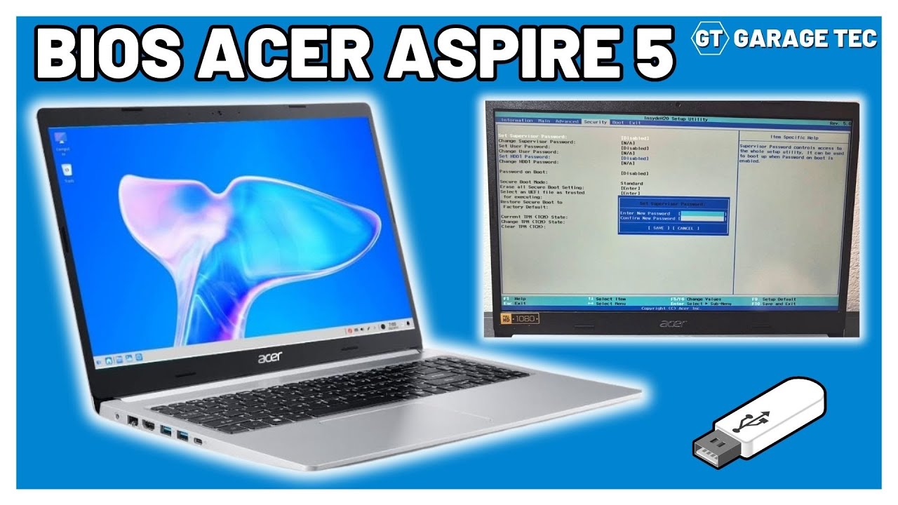 Como configurar a BIOS do Notebook Acer Aspire 5 - YouTube