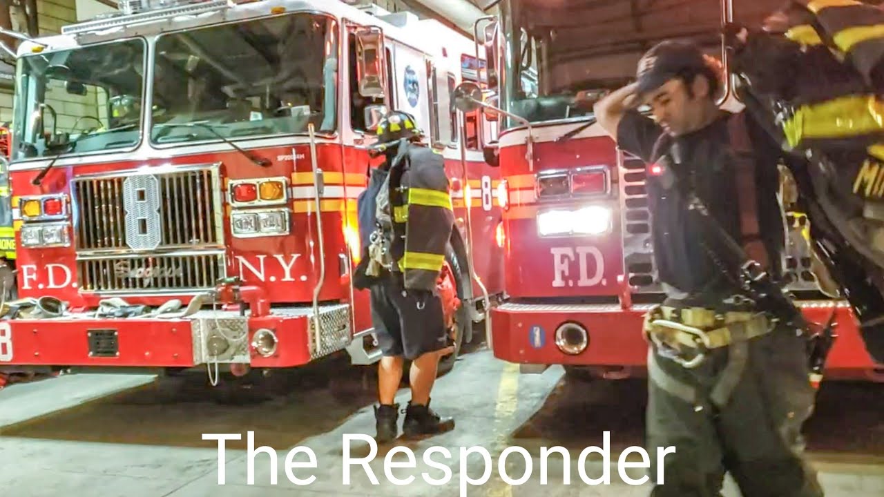 [🔥EVERYONE GOES🔥] BRAND NEW Engine 8, Ladder 2 & Battalion 8 - YouTube
