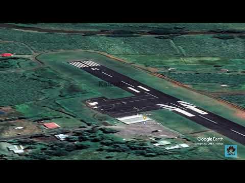 Aerial View of Labasa / Waiqele Airport  - Fiji .