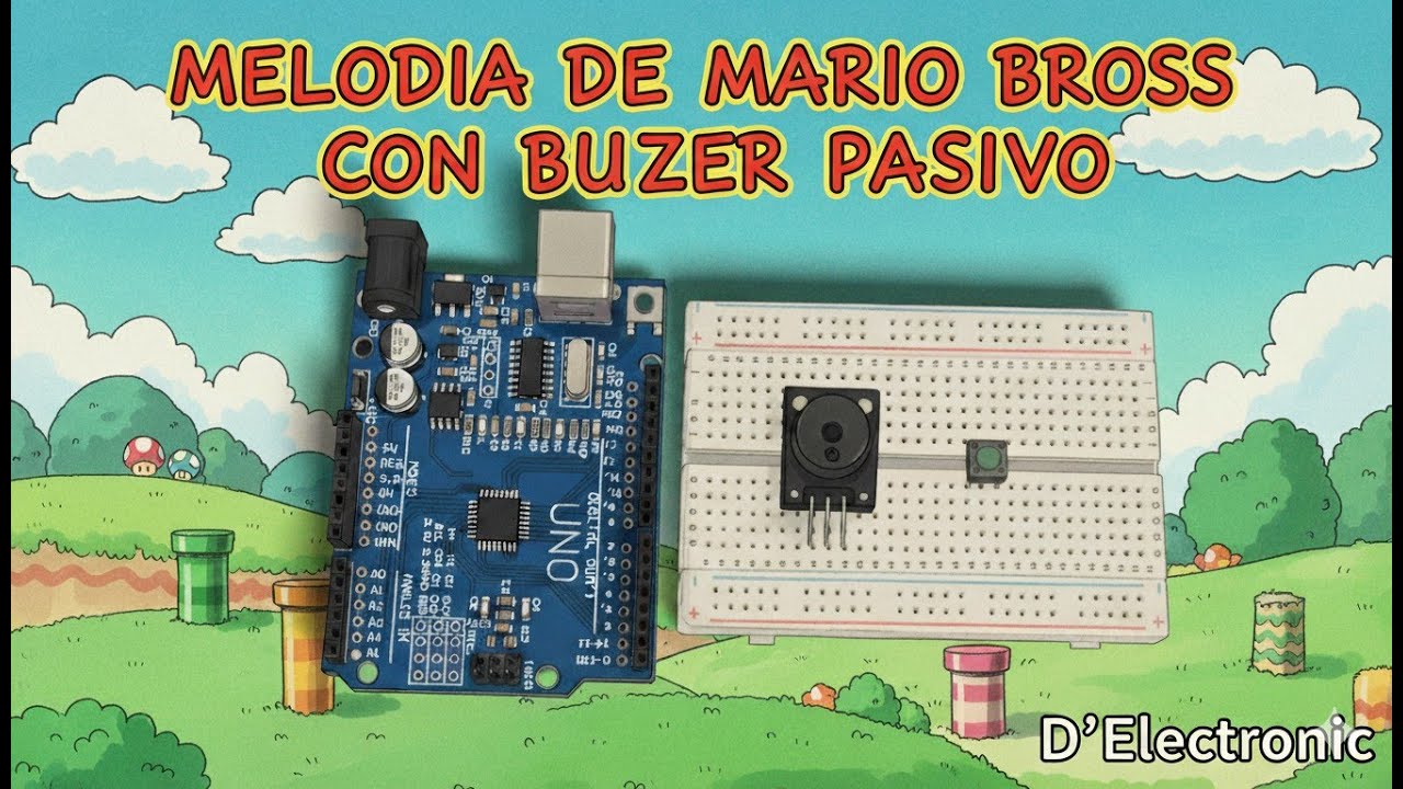 Melodía de Mario Bros con Buzzer Pasivo - Clase N°.16 - YouTube