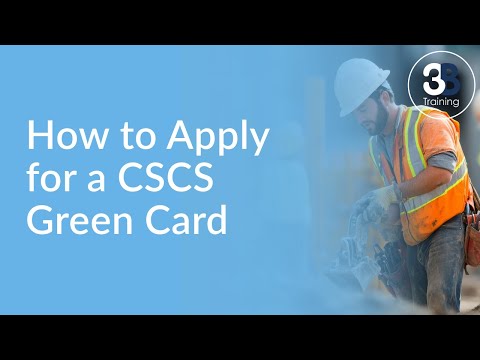 How To Apply For a CSCS Green Card - YouTube