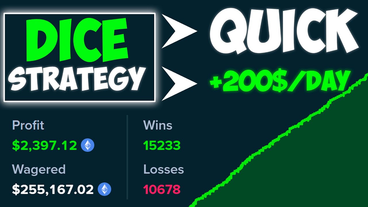 PROFIT +200$/Hour with this DICE STRATEGY ! - YouTube