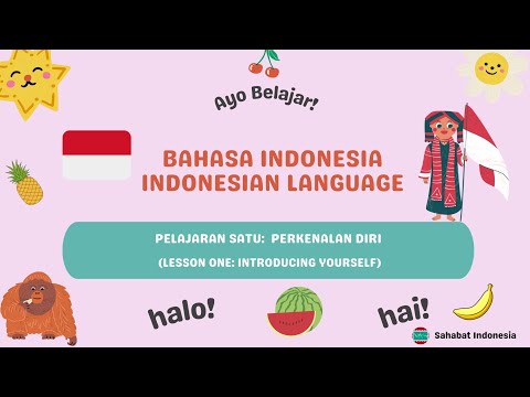 Learning Indonesian Language for Kids| Lesson One: Introducing Yourself ...