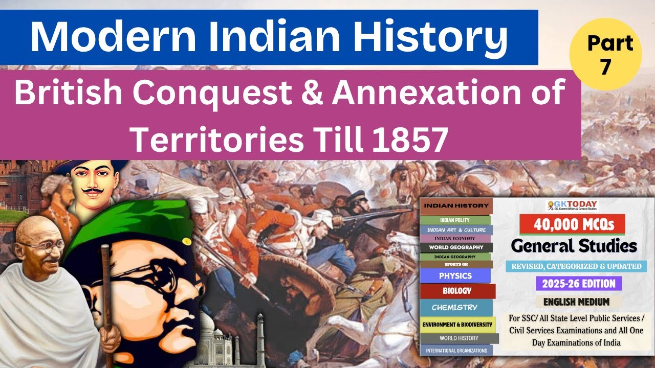 [Modern History] #7= British Conquest & Annexation of Territories Till ...