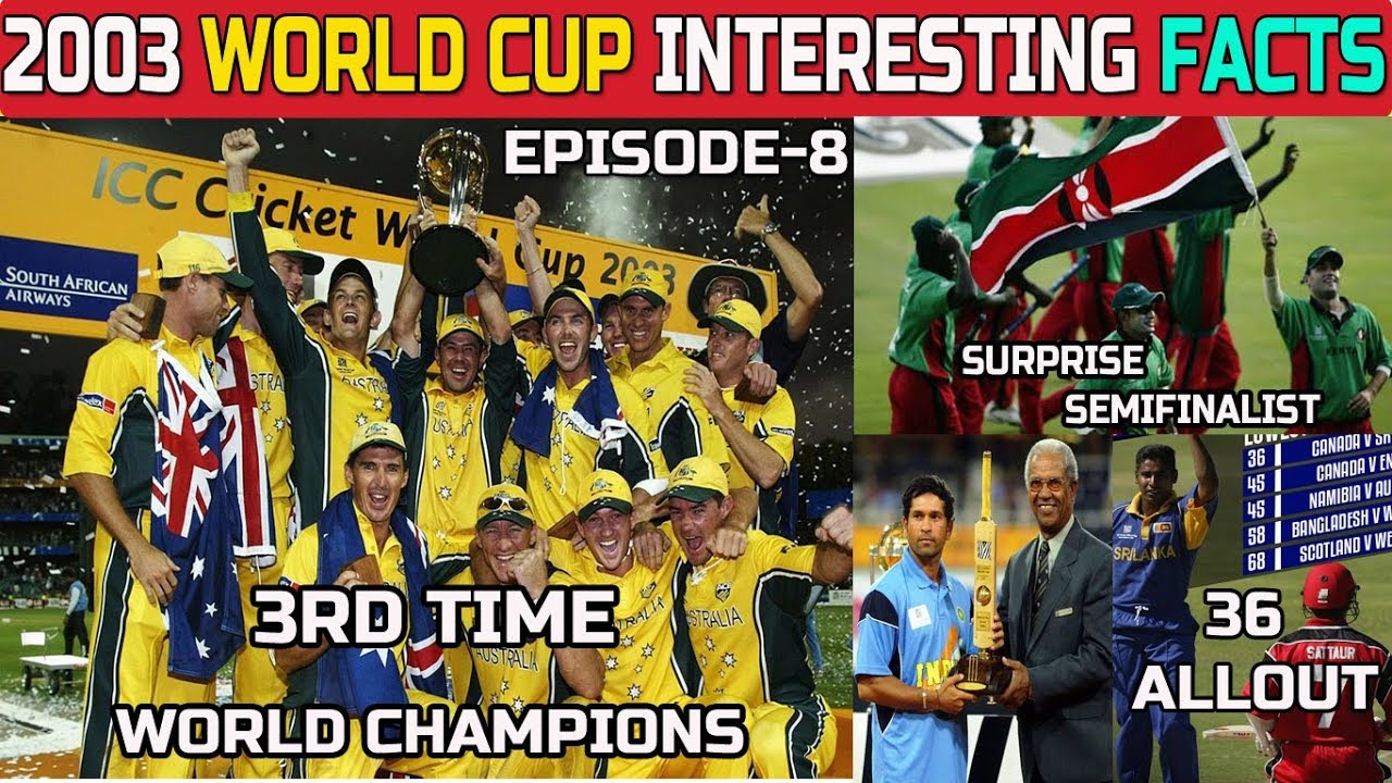 2003 Cricket World Cup Interesting Facts | Episode - 8 - YouTube