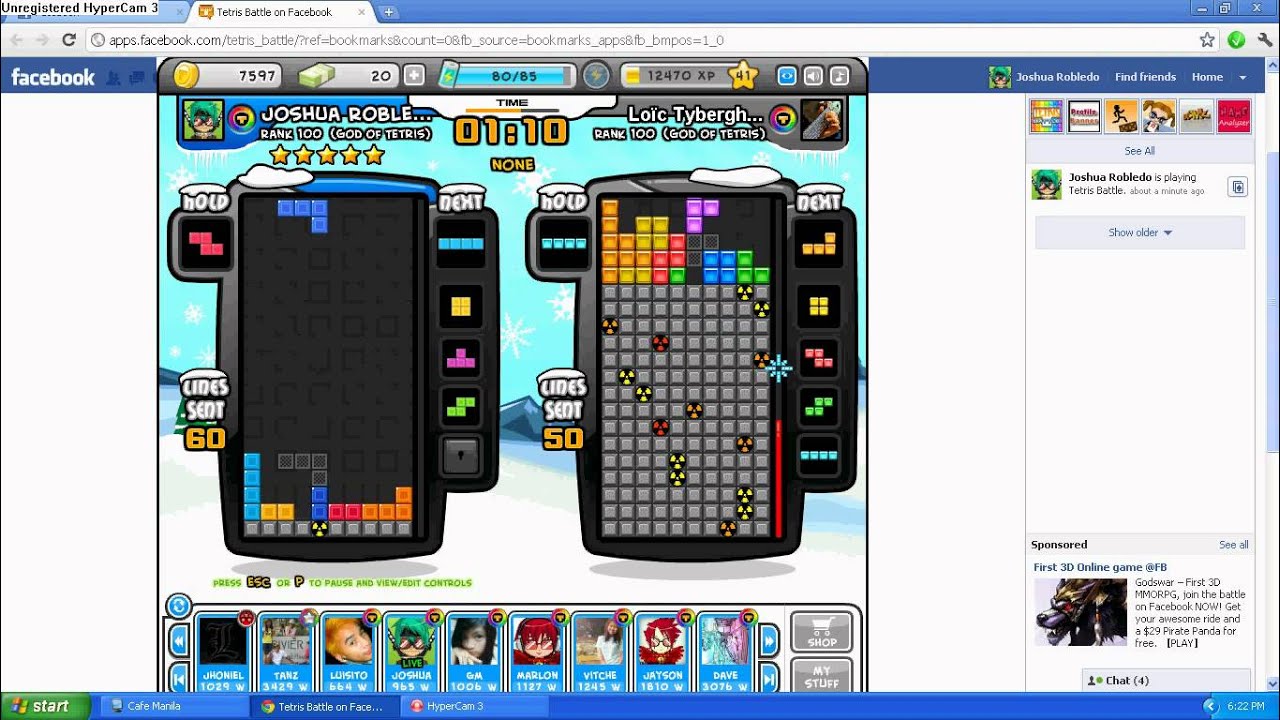 Tetris Battle 136 Line sent!!!! - YouTube