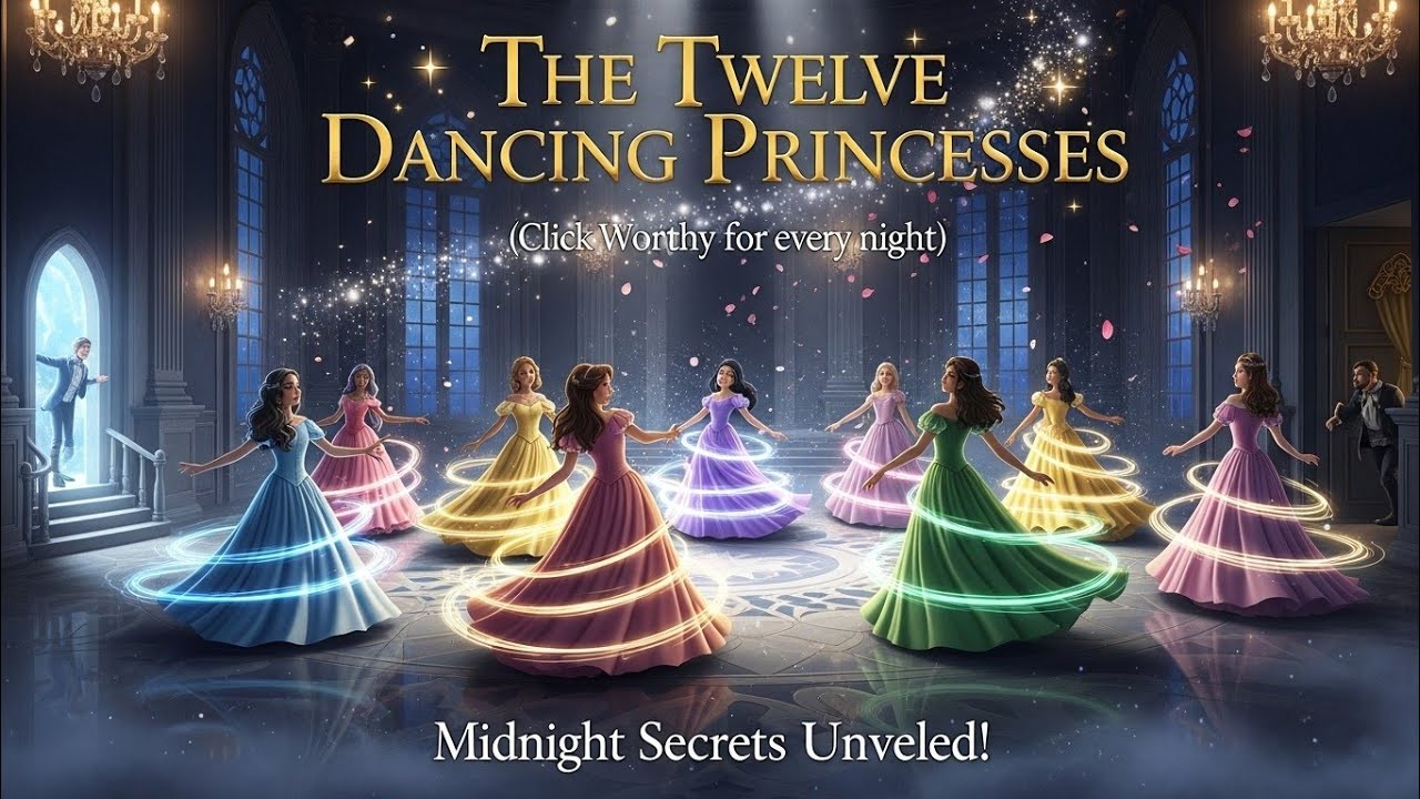 12 Dancing Princesses story cartoon | Princess Bedtime Stories for Kids ...