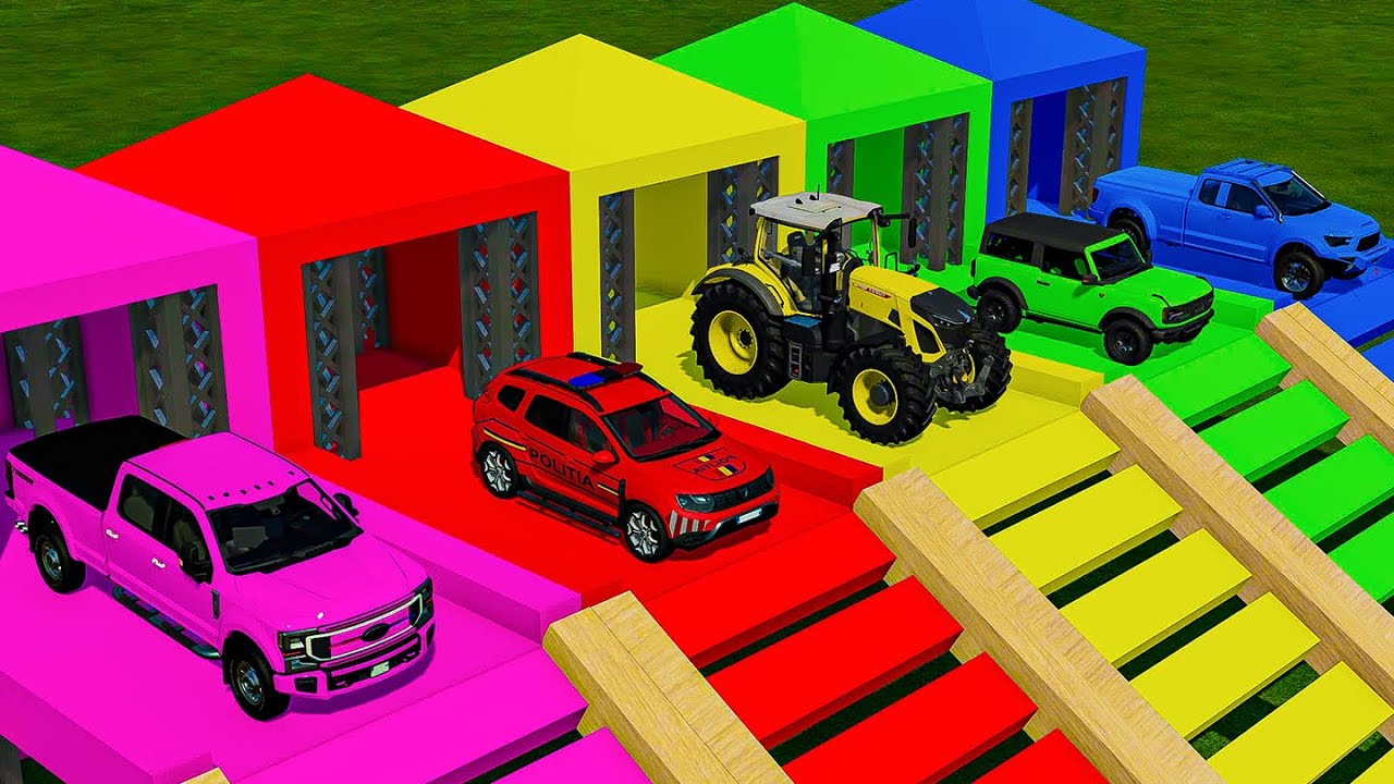 TRANSPORTING FIVE COLOR LAMBORGHINI URUS, DODGE DURANGO, MAHINDRA ...