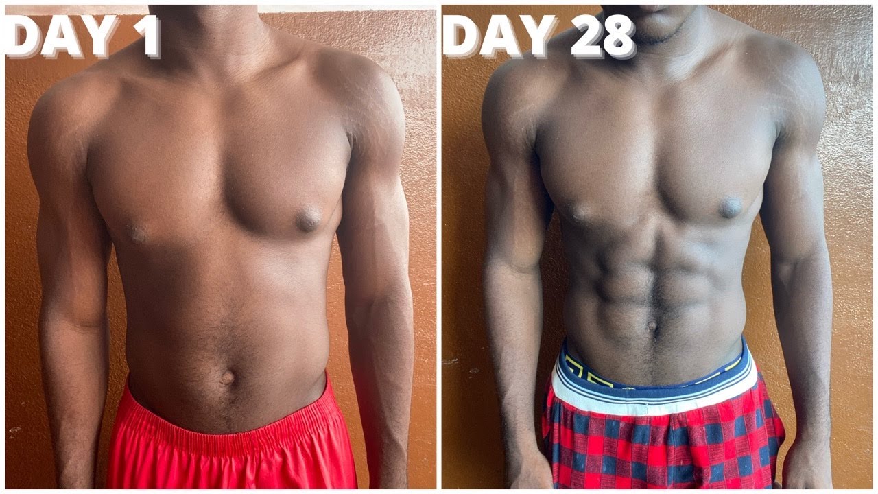 4 Weeks abs challenge | insane transformation - YouTube