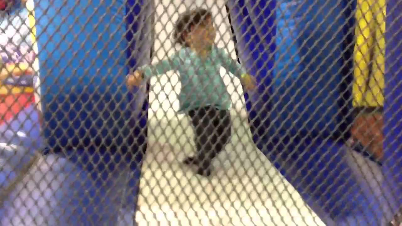 Little monkeys at Monkey Joe's - YouTube