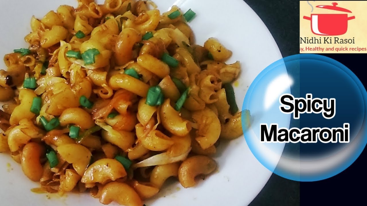 How to make spicy macaroni l macaroni recipe video l macaroni Chinese ...