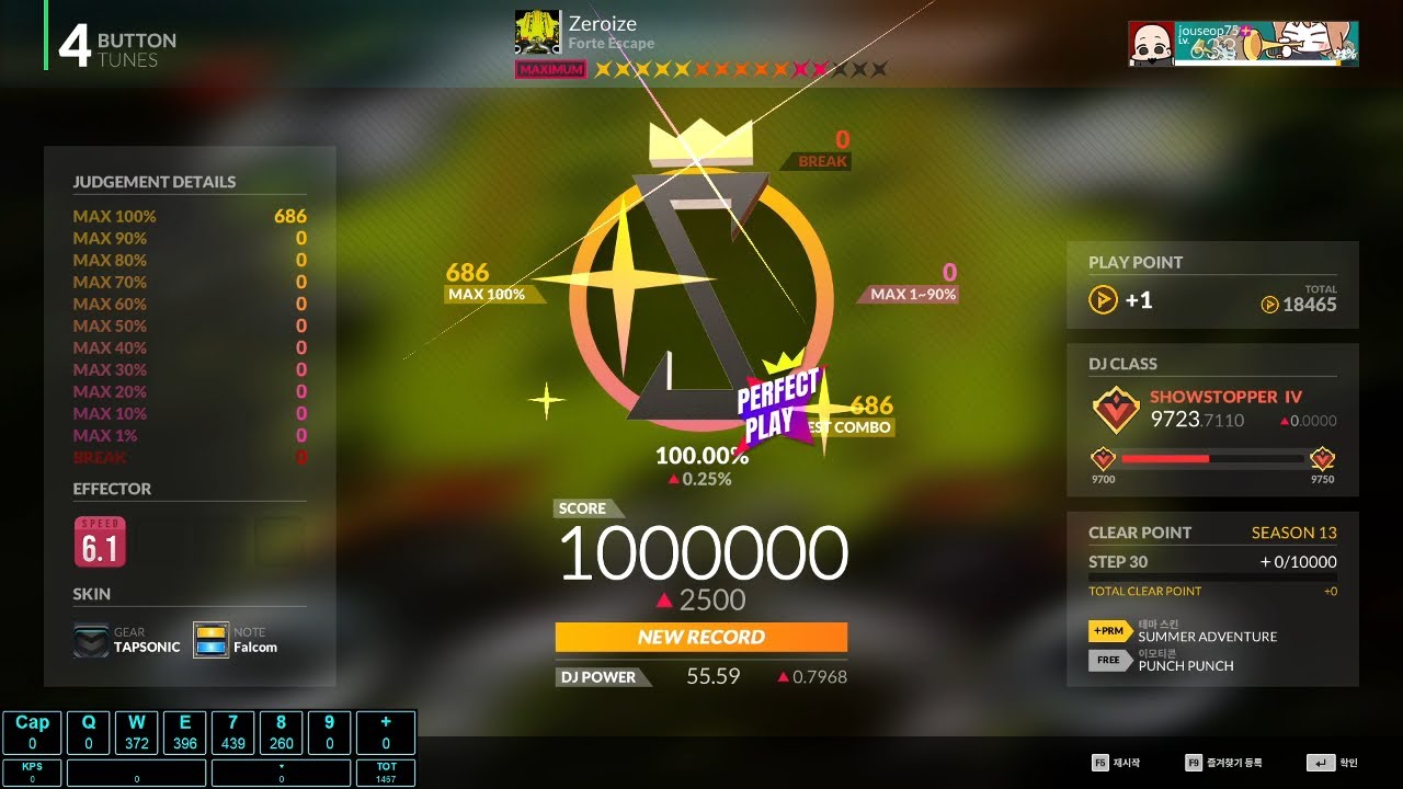 DJMAX | Zeroize 4B MX 12 PERFECT PLAY - YouTube