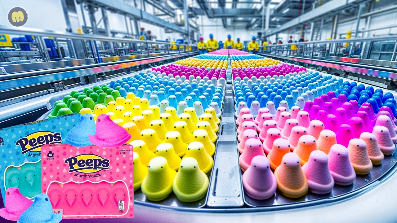 How Peeps Are Made In Factory | Peeps Factory Process - YouTube