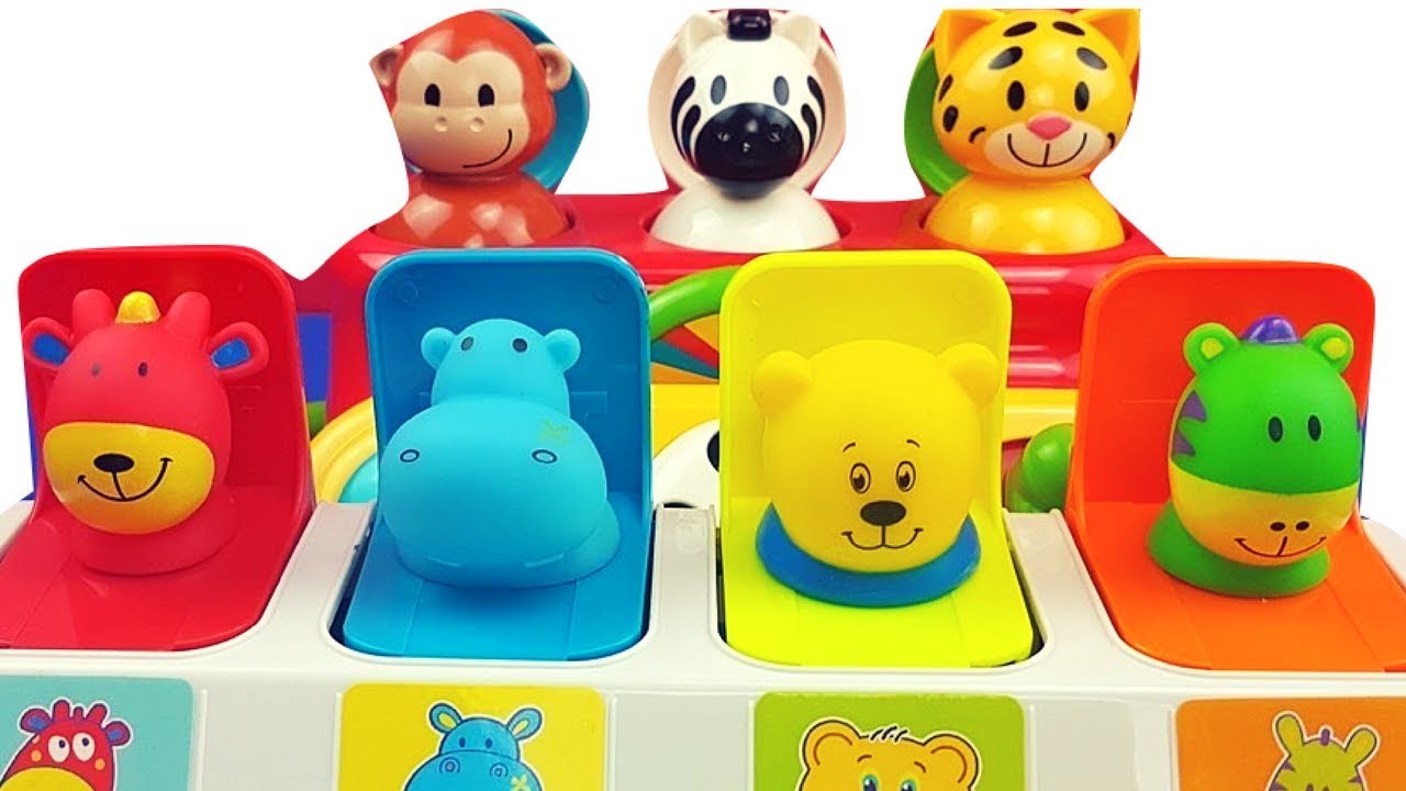 Poppin Pals Pop Up Animal Toys Video for Kids | Parent Child Fun ...