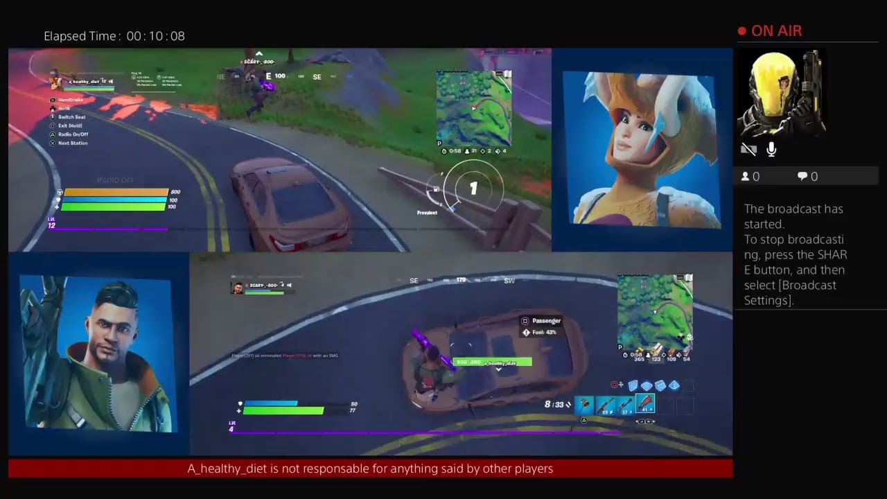 Split screen stream - YouTube