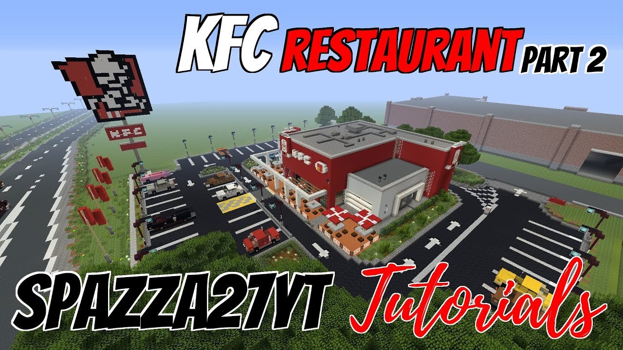 Minecraft KFC restaurant part 2 Tutorial - YouTube