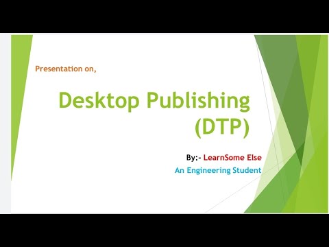 DTP - Desktop Publishing | Presentation | #LearnSomeElse | Printing ...
