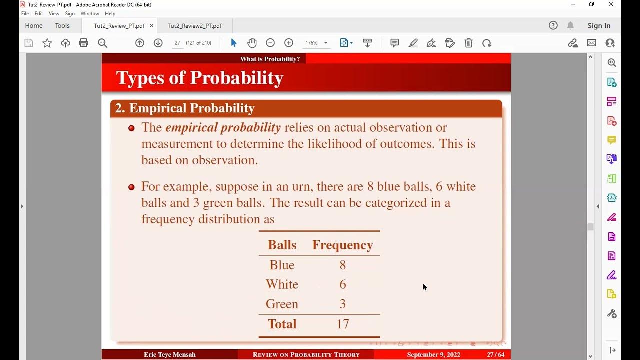 Definition of Probability & Types of Probability ||Tutorial 2 (B) - YouTube