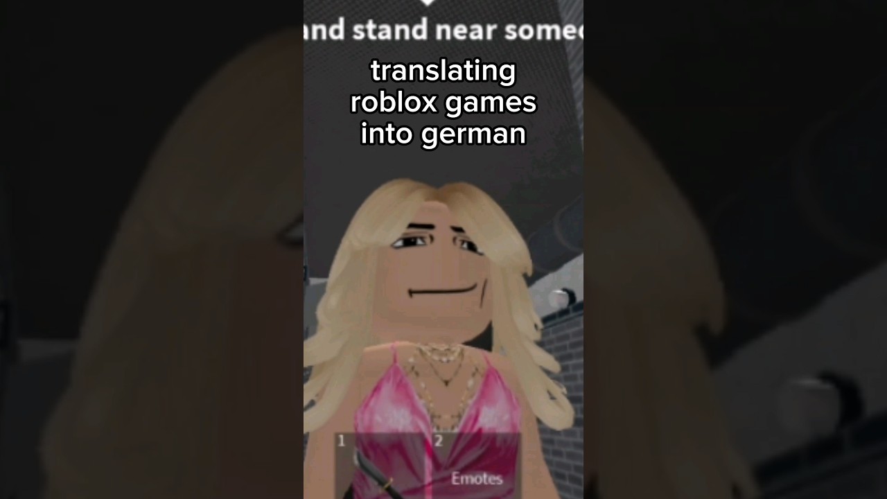 translating roblox games into German #roblox - YouTube