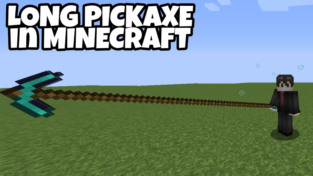 LONG PICKAXE IN MINECRAFT!! - YouTube
