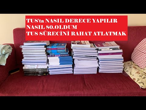 TUS DERECESİ NASIL YAPILIR?|TUS'ta NASIL 80.OLDUM|TUS SÜRECİNİ RAHAT ATLATMAK