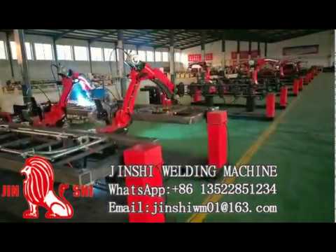 Frame Scaffolding Welding Robot Workstation - YouTube