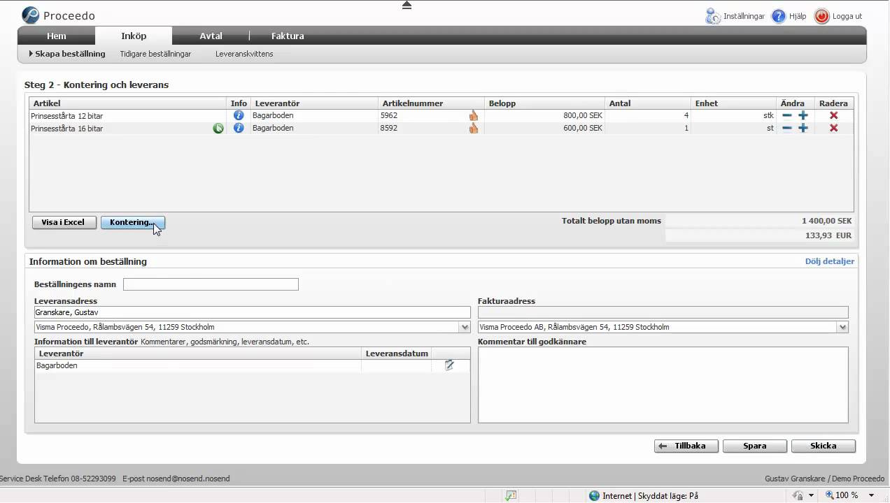 Visma Proceedo Beställning - YouTube