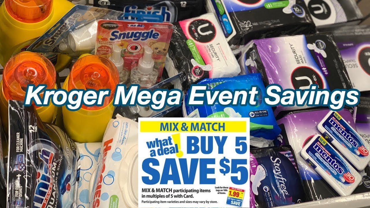 Kroger Mega Event Extreme Couponing Round 1 | Buy 5, Save $5 | $0.51 ...