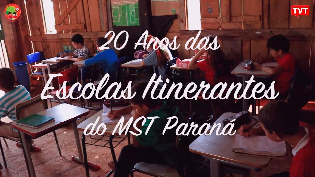 Escolas Itinerantes do MST completam 20 anos de luta, no Paraná - YouTube
