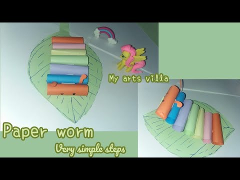 How To Make Paper Worm | Diy Paper Worm Easy And Simple Steps | Worm ...