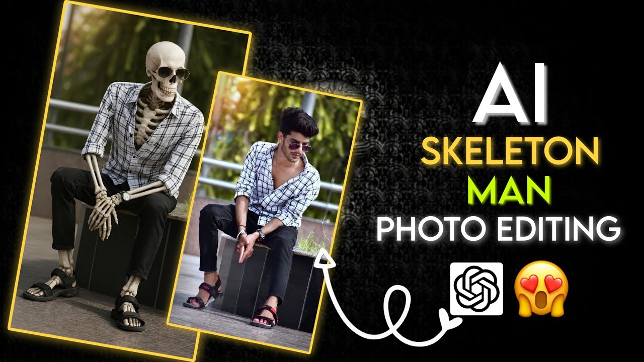 Trending Skeleton Photo Editing Tutorial 💀🔥| How to Make Viral Skeleton ...