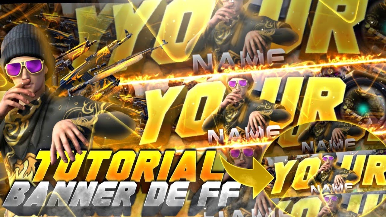 COMO FAZER BANNER DE FREE FIRE (Android)[ Faço banner gratis ] - YouTube