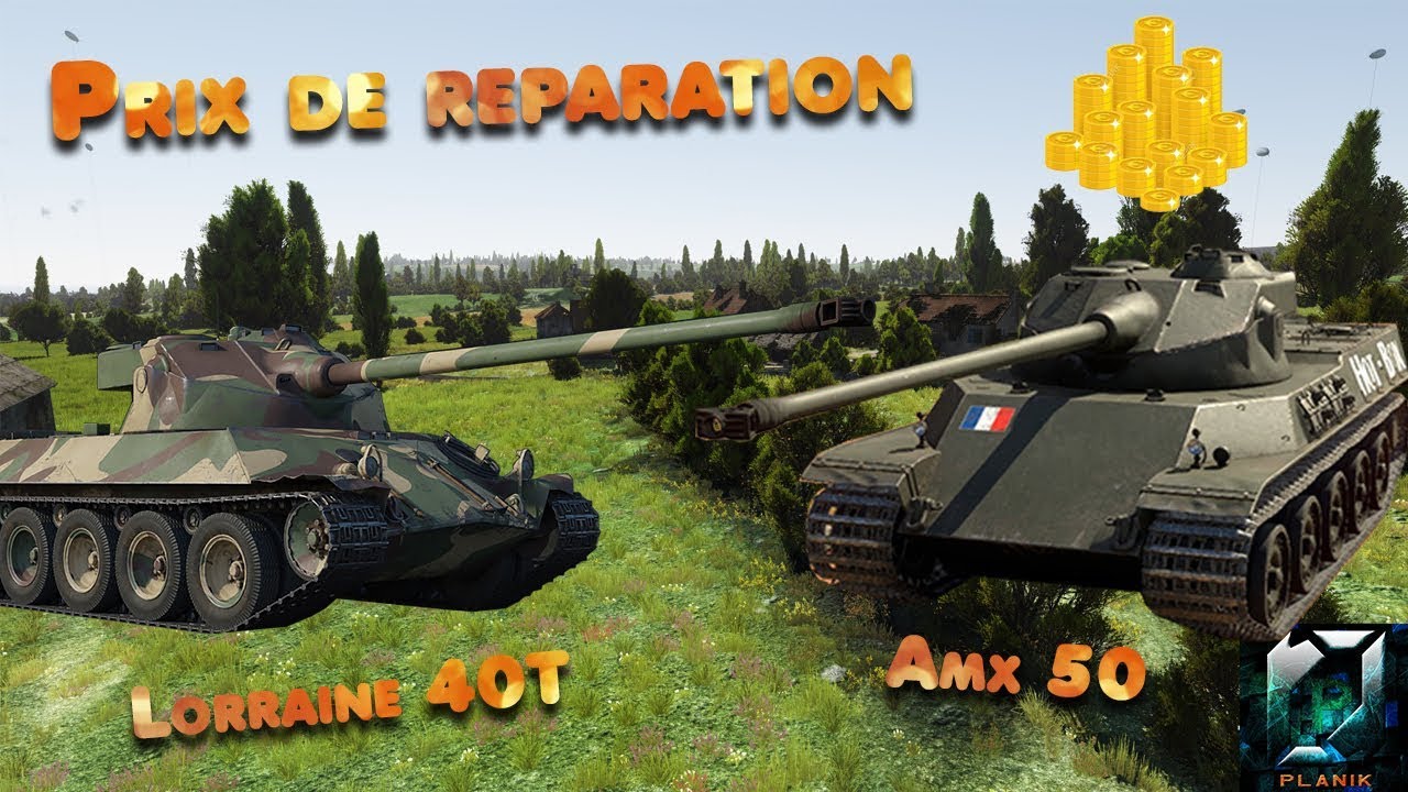 War Thunder FR : Prix (ÉNORME) de réparation du Lorraine 40t et de l ...