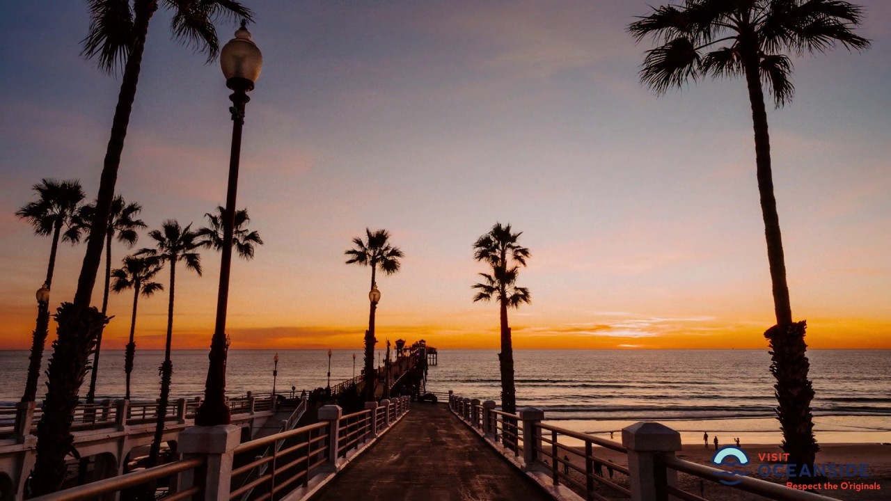 Timelapse of the Oceanside California Pier! (4K) - YouTube
