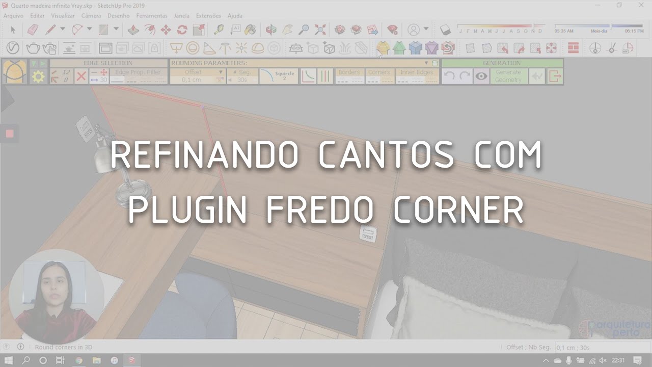 REFINANDO CANTOS COM PLUGIN FREDO CORNER - YouTube