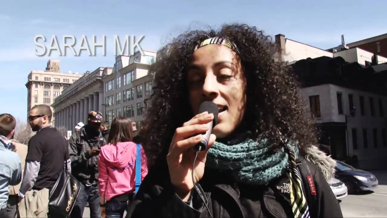 SARAH MK contre la discrimination. HIP HOP Protest à Montréal - YouTube