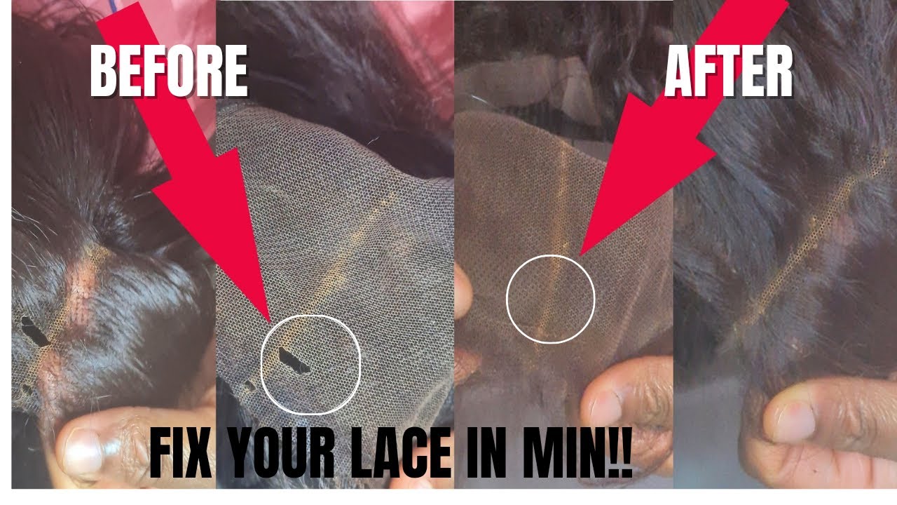 How to Fix a Ripped Lace Wig in Minutes | Quick & Easy Lace Repair ...