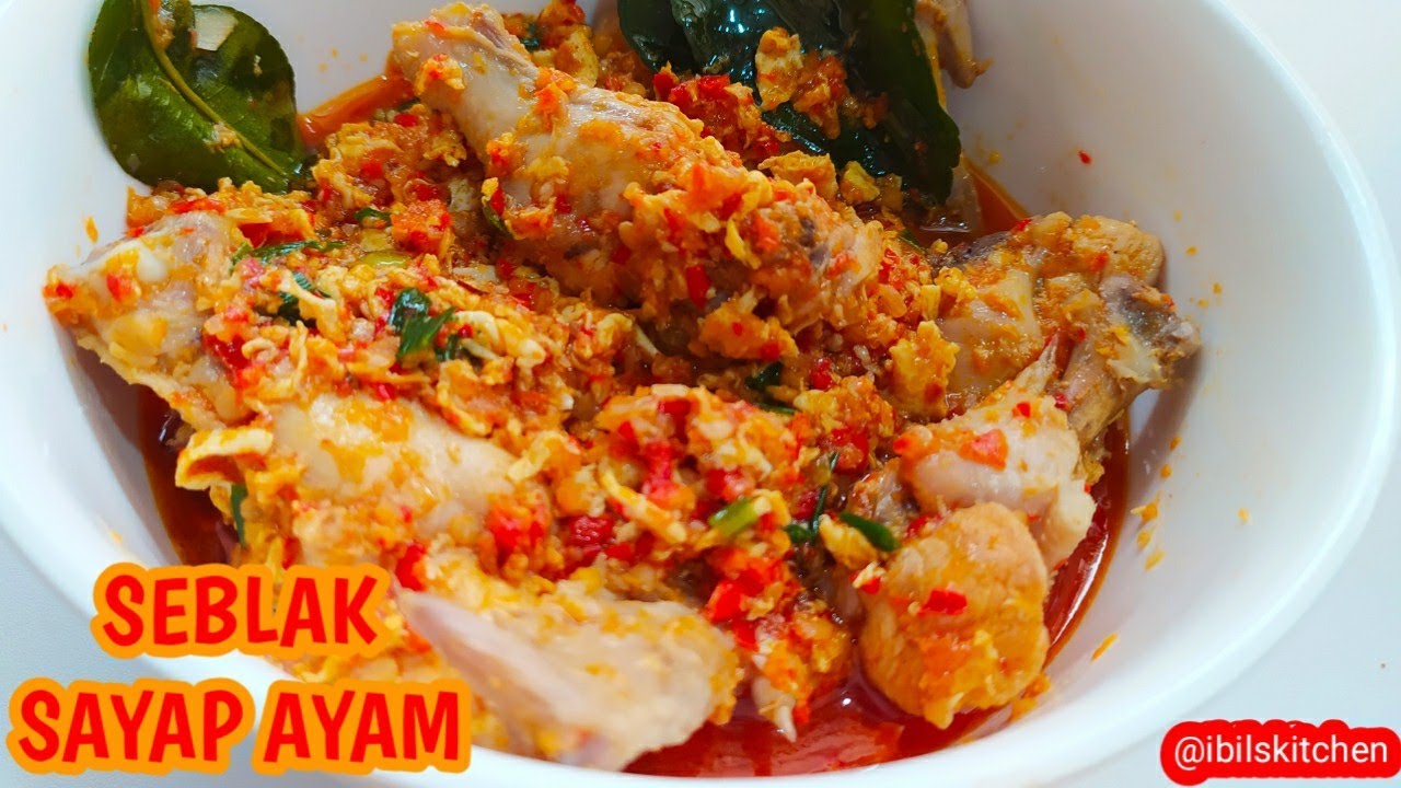 RESEP SEBLAK SAYAP AYAM PAKAI TELOR - PEDAS MANTAP !! - RESEP OLAHAN ...