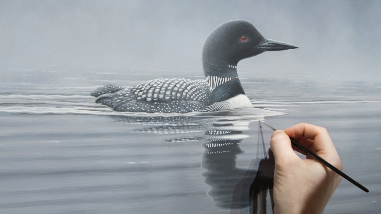 Loon | Acrylic Painting - YouTube